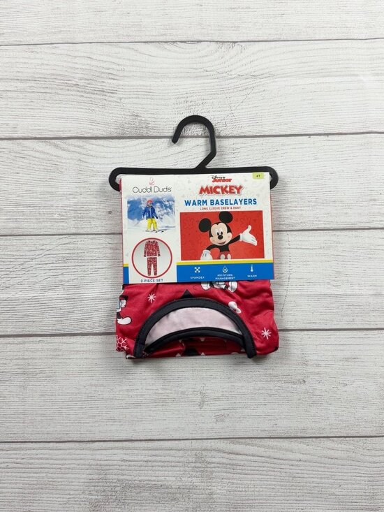 Disney | Matching Sets | Nwt Cuddl Duds Disney Mickey Mouse Base Layers ...